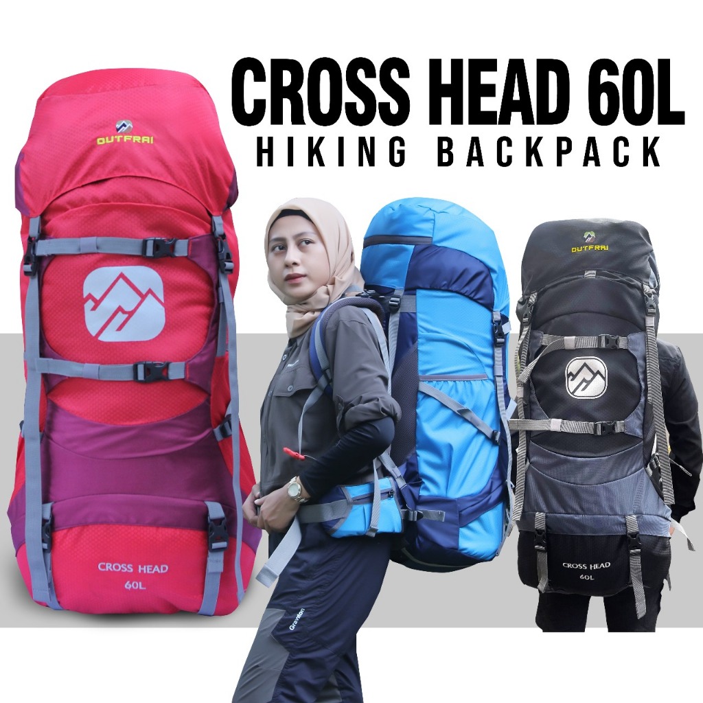 Jual Carrier 60 Liter Keril Tas Gunung Outdoor Tas Ransel Outfrai Cross ...