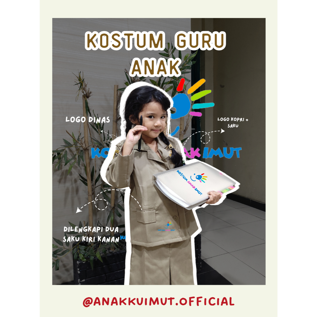Jual [Anakkuimut] Baju Guru Anak TK Paud - Kostum Guru Anak - Baju Guru ...