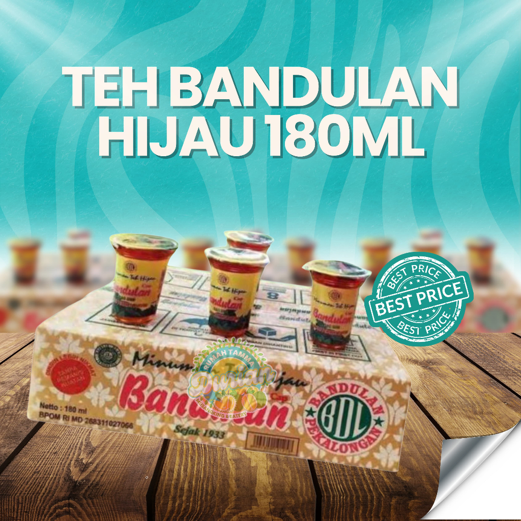 Jual Teh Bandulan gelas - bandulan teh hijau - teh bandulan dus1 Dus ...