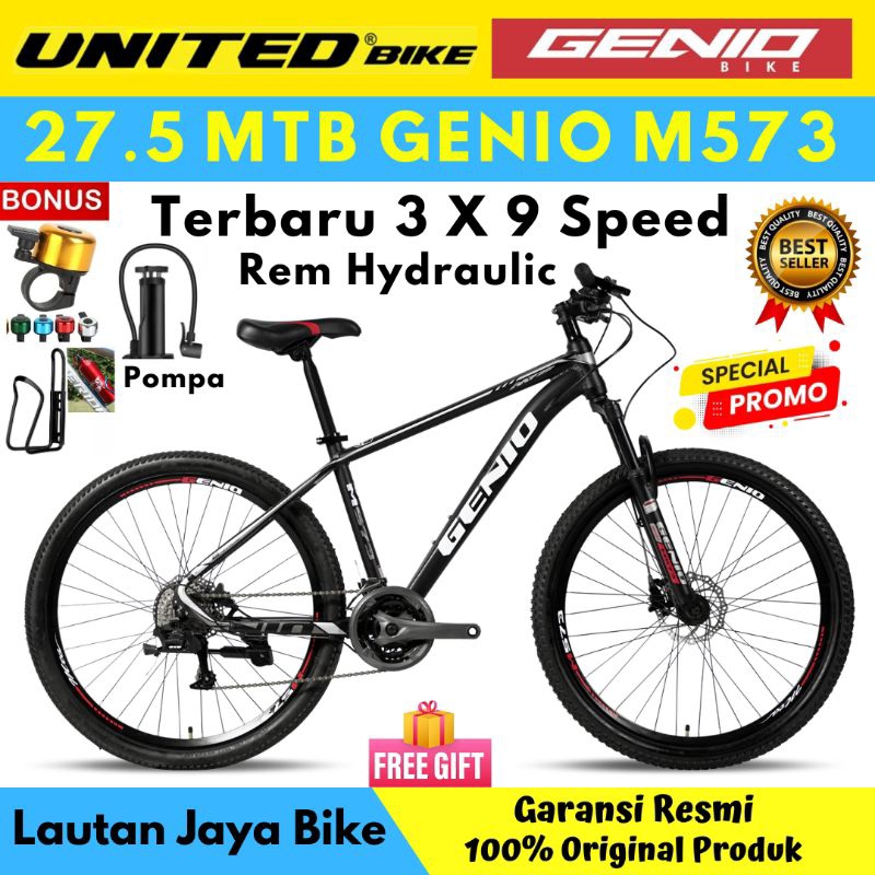 Jual Sepeda Gunung 27.5 MTB Genio M573 Rem Hydraulic | Shopee Indonesia