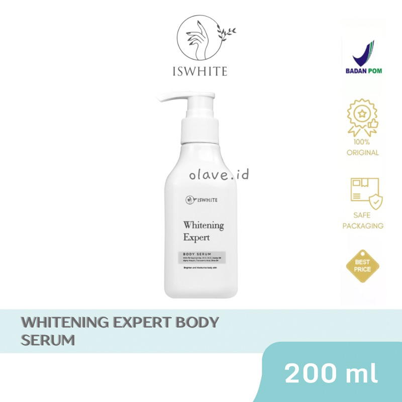 Jual ISWHITE Whitening Expert Body Serum with Niacinamide 7% 200ml ...