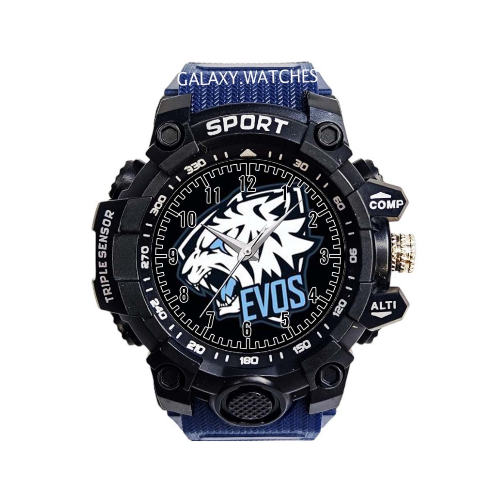 Jual Jam Tangan Anak Cowok Sport Anti Air Karakter Icon Evos Roar ...