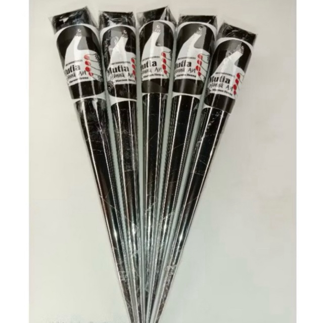 Jual Inai Racik /Cone warna Maroon / Red / Hitam (Halal) | Shopee Indonesia