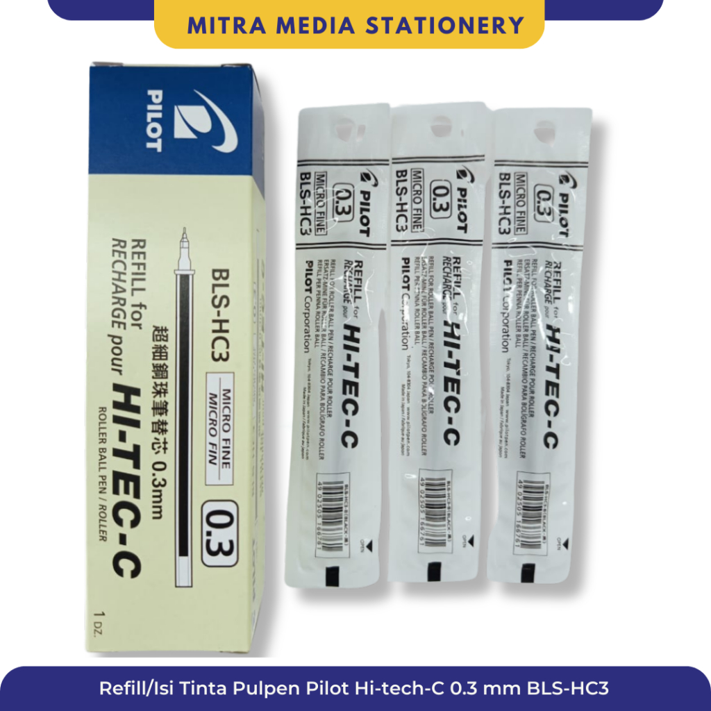 Jual Refill/Isi Tinta Harga Satuan Pulpen Pilot Hi-tech-C 0.3 mm BLS ...