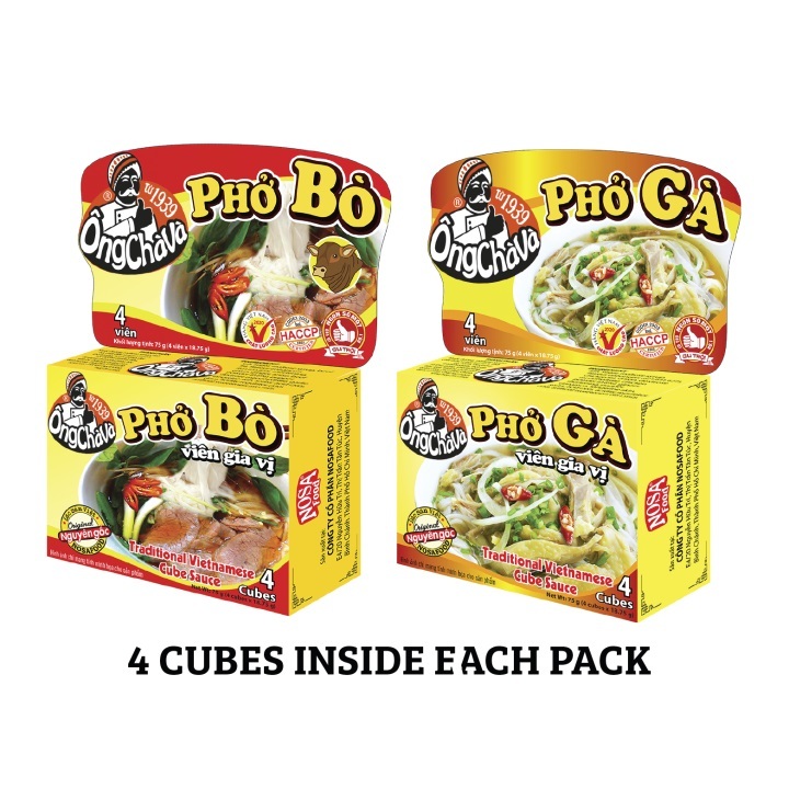 Jual Ong Chava Pho Bo Spice Seasoning Cubes (75g) | Shopee Indonesia