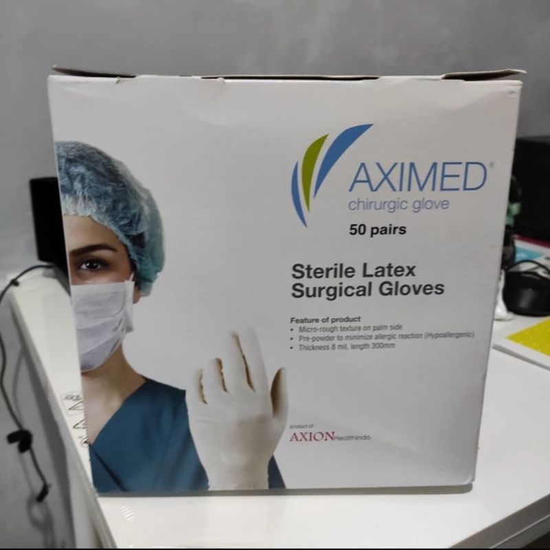 Jual sarung tangan steril medis AXIMED | Shopee Indonesia