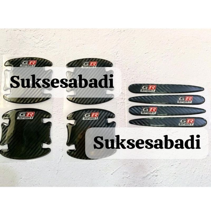 Jual Stiker cekungan handle outer pintu mobil pintu mobil karbon gr sport | Shopee Indonesia