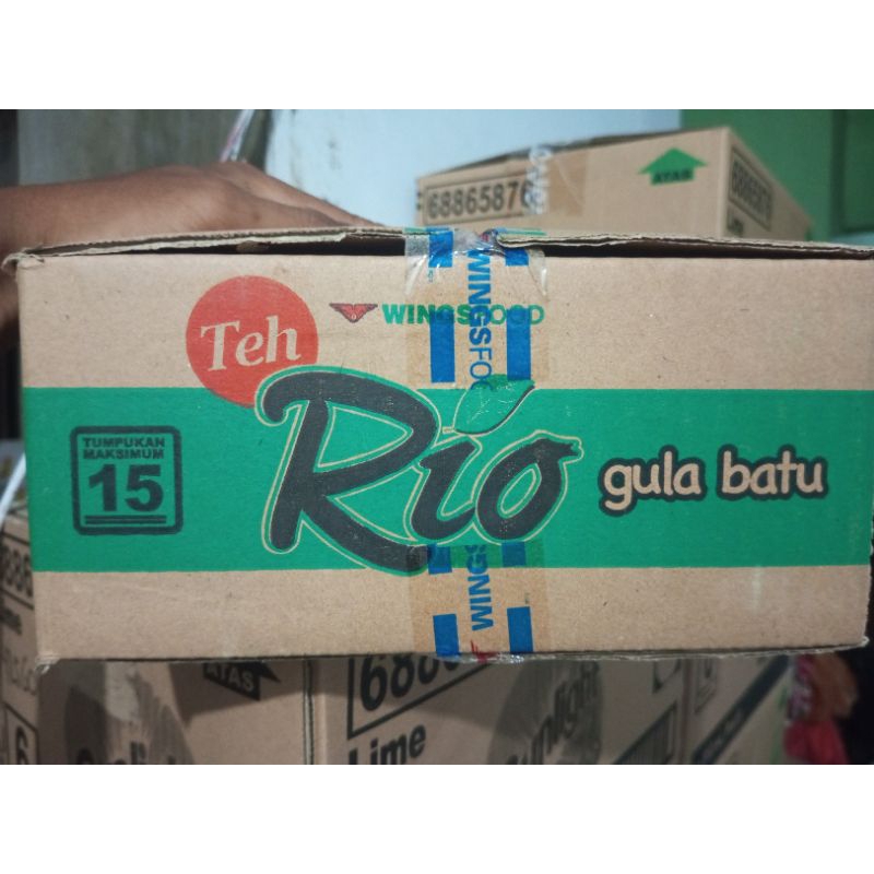 Jual Teh Rio Gula Batu Kartonan Isi 24 Cup 180ml | Shopee Indonesia