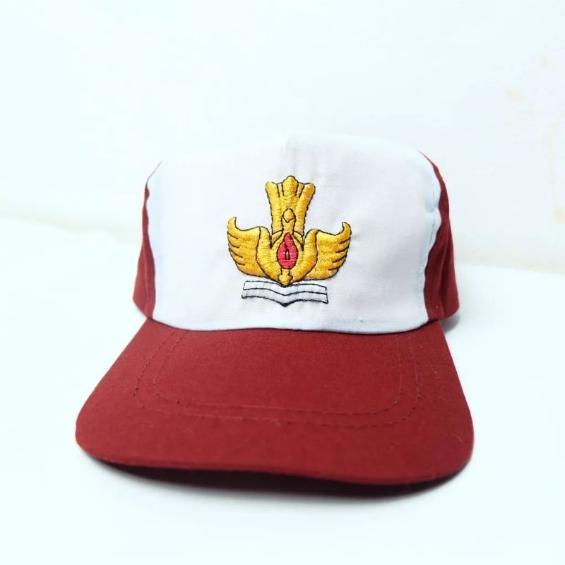 Jual Topi Anak Sekolah SD SMP SMA SMK Pramuka Topi Sekolah Logo Bordil ...