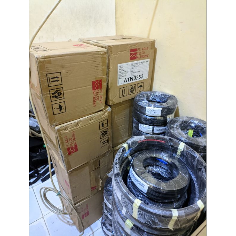 Jual KABEL DROP CORE 1 CORE 3 SLING DC 1C3S KABEL FIBER OPTIK | Shopee ...