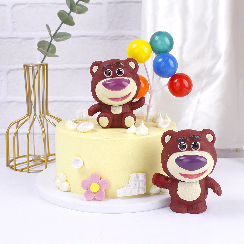 Jual Cake Topper Sanrio Lotso Bear Isi 2 / Hiasan Cake Tema Lotso Murah ...