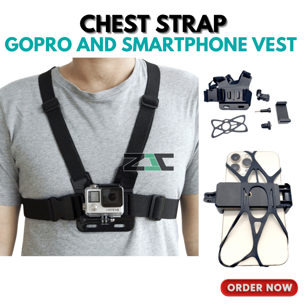 Jual Chest Strap Body Strap Tali Dada Vlogging Running Motovlog GoPro ...