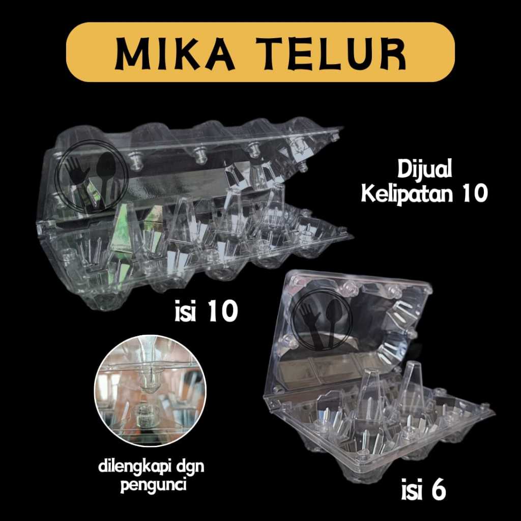 Jual Mika Telur Egg Tray Tray Telur Isi 10 Butir Tray Telor Mika dengan ...