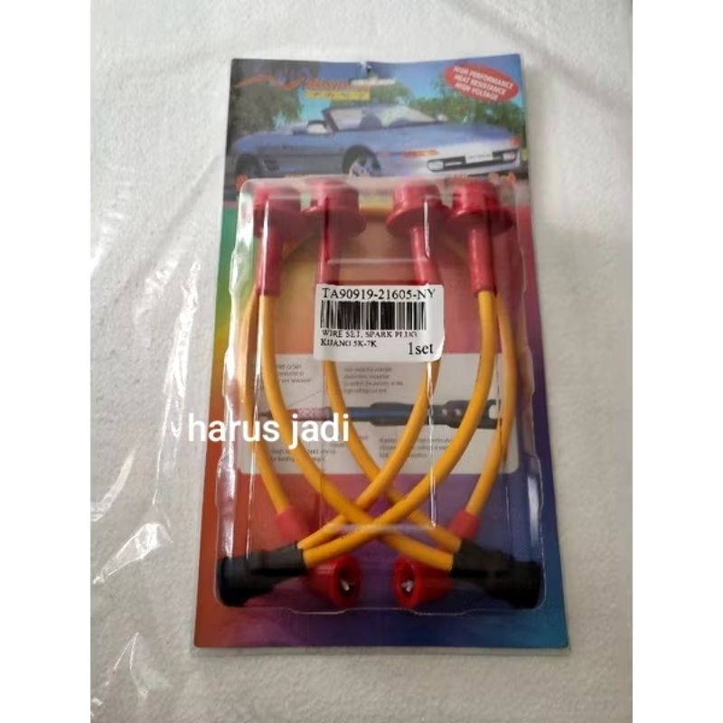 Jual kabel busi Racing kijang kapsul non efi 7k tebal 8mm anti panas ...
