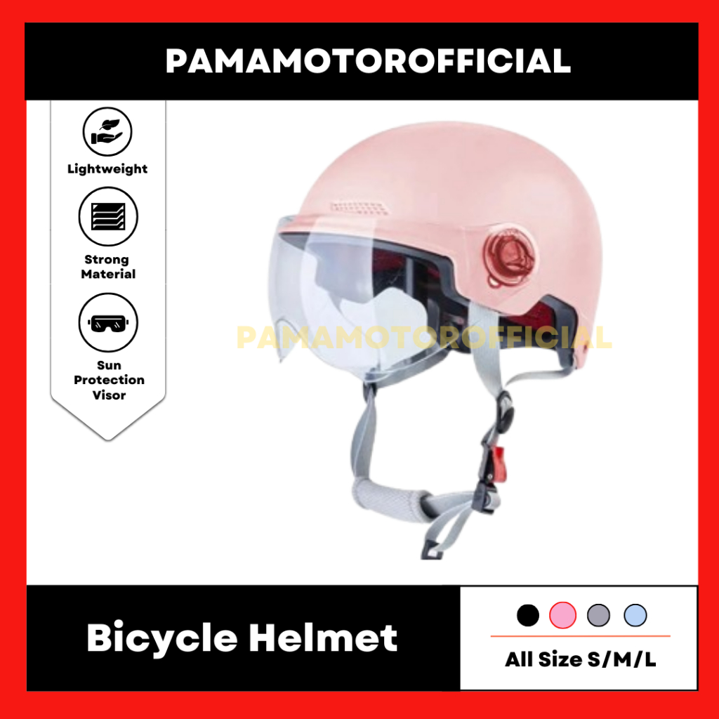 Jual Helm Helmet Sepeda Listrik Retro Kuat ABS Anti Pecah Cewek Cowok ...