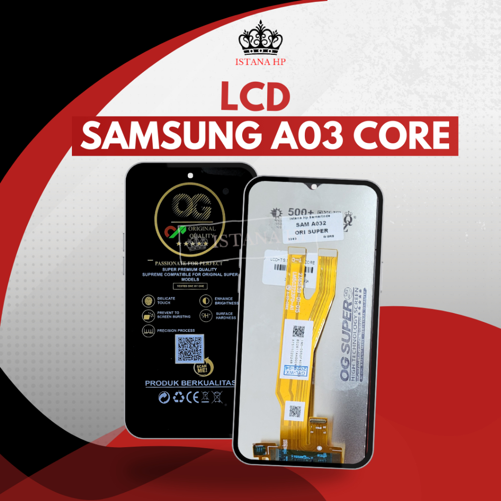 Jual LCD+TS SAM A03 CORE/A032F BLACK 2 FLEX BLACK | Shopee Indonesia