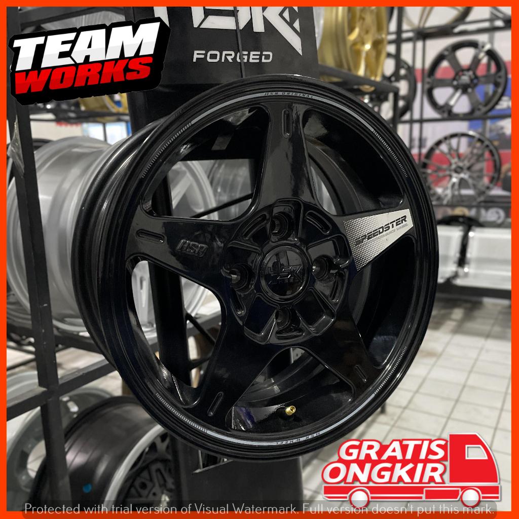 Jual VELG RACING BINTANG GLOSSY BLACK RING 14 PCD 4X100 MOBIL KARIMUN ...