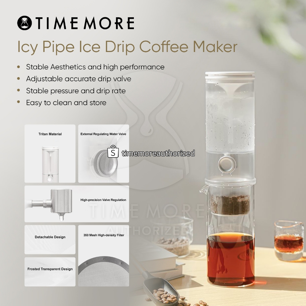 Jual Timemore Icy Pipe Ice Drip Coffee Maker Borosilicate Glass | Alat ...