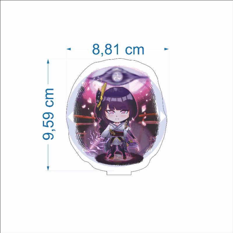 Jual standee akrilik Raiden shotgun genshin impact | Shopee Indonesia