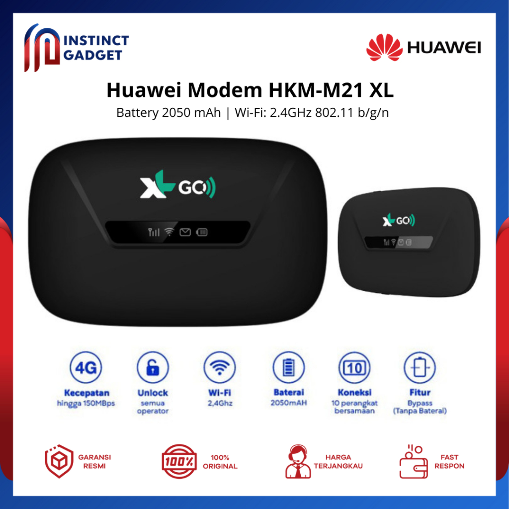 Jual Huawei Modem Internet Wifi HKM-M21 XL GO - Original Garansi Resmi ...