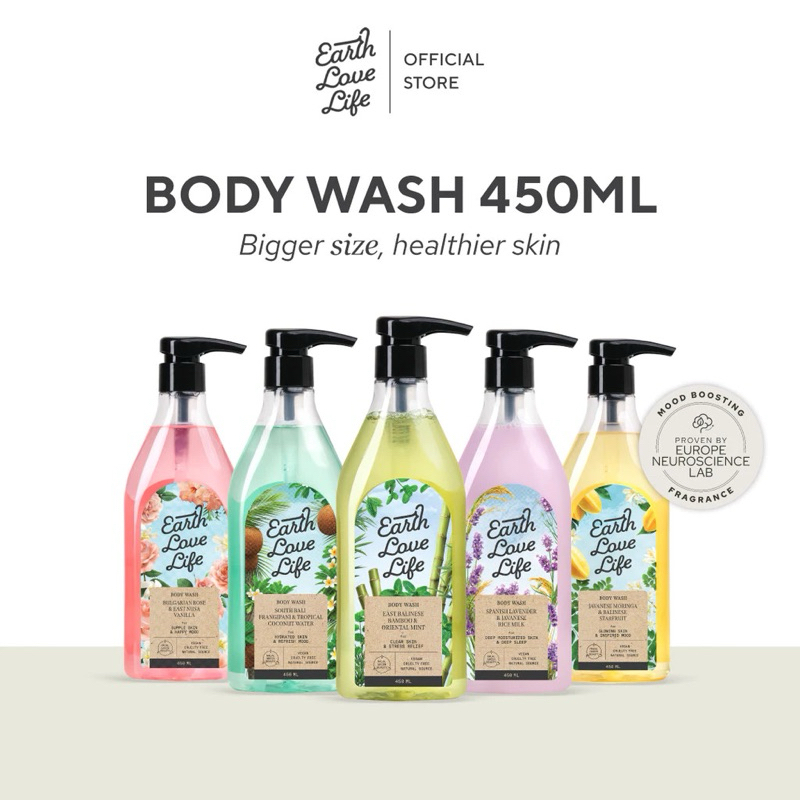 Jual EARTH LOVE LIFE BODY WASH 450ml | Shopee Indonesia