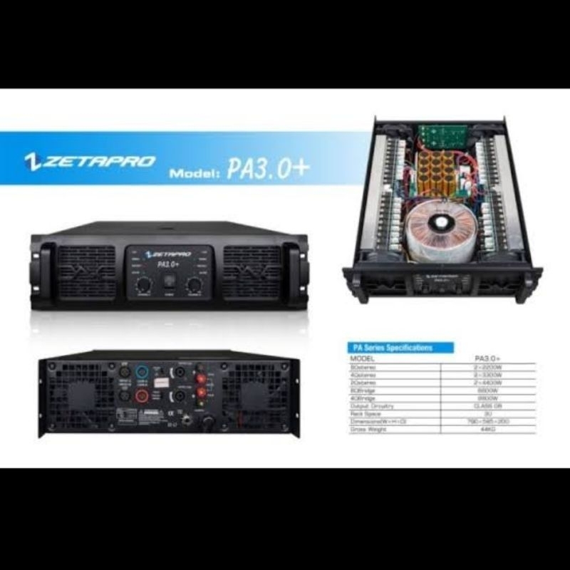 Jual POWER AMPLIFIER ZETAPRO PA 3.0+ 2 x 2200W POWER AMPLI ZETAPRO PA 3.0+ | Shopee Indonesia