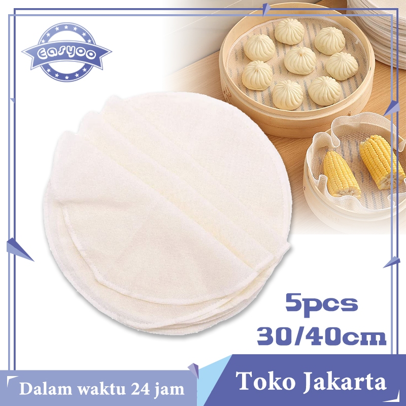 Jual Isi 5 30cm 40cm Kain Alas Kukus Kukusan Roti Kue Bakpao Siomay ...