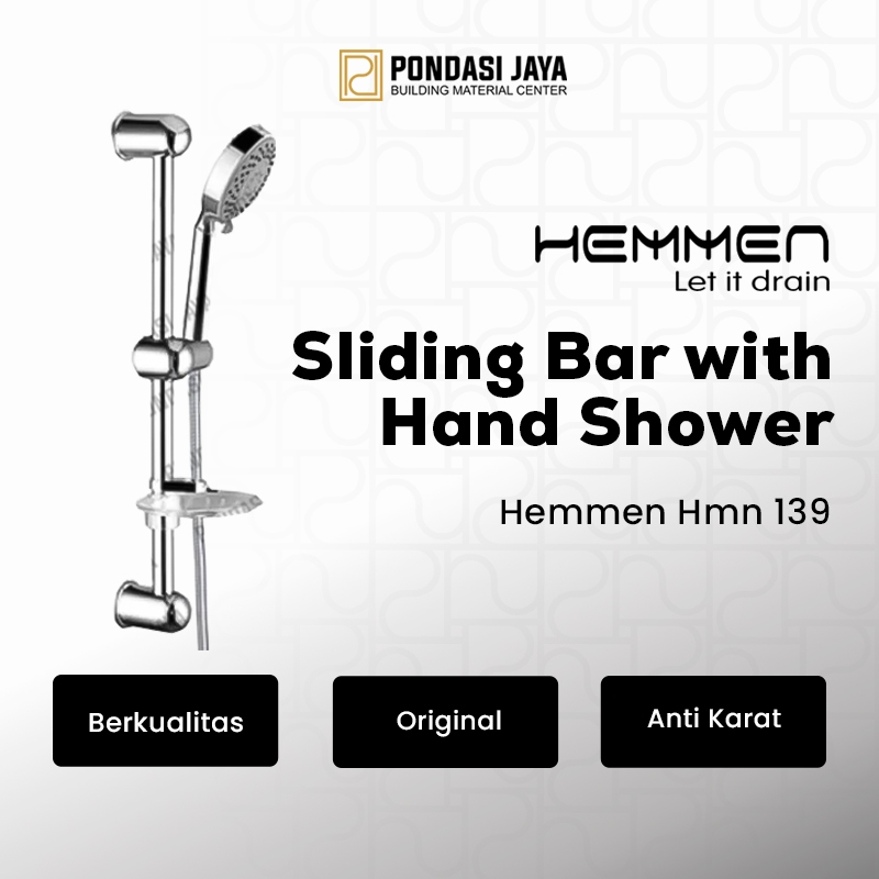 Jual HEMMEN Sliding Bar with hand shower Hmn 139 | Shopee Indonesia