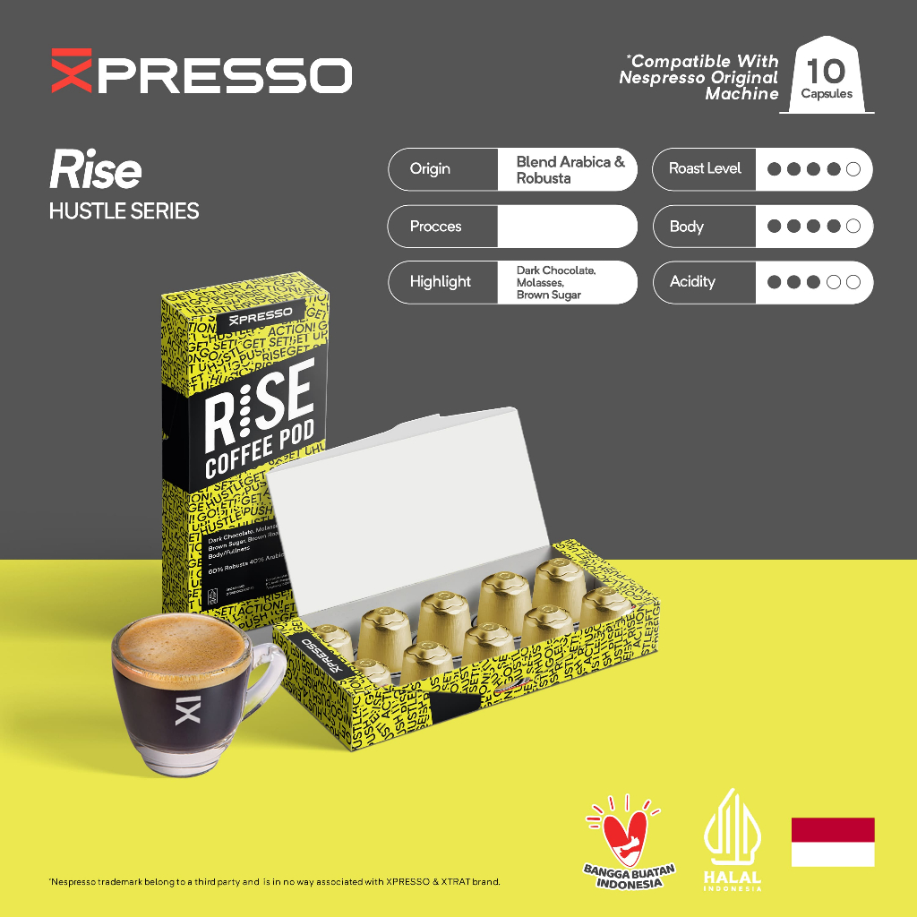 Jual XPRESSO Kopi Kapsul - Rise - Nespresso Coffee Capsules Compatible ...