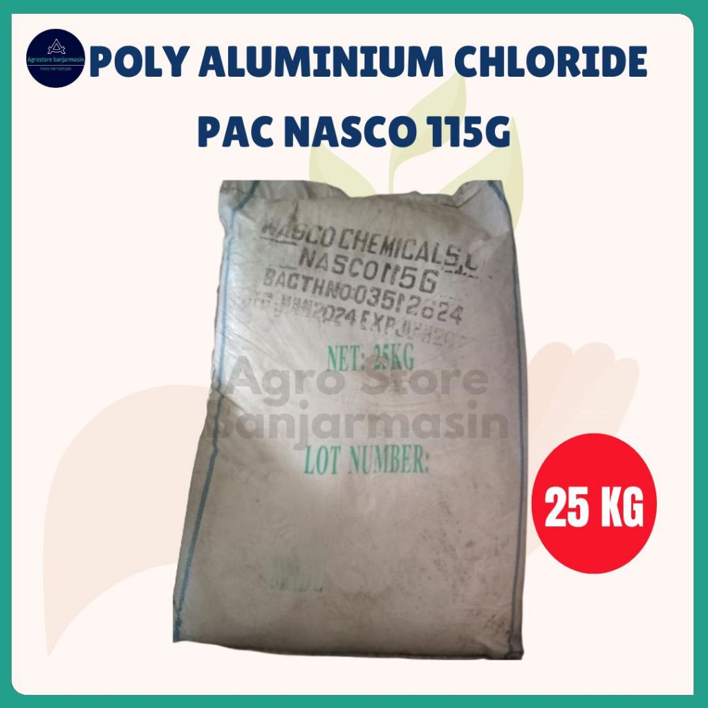 Jual Poly Aluminium Chloride (PAC) merk NASCO 115G kemasan 25Kg | Shopee Indonesia