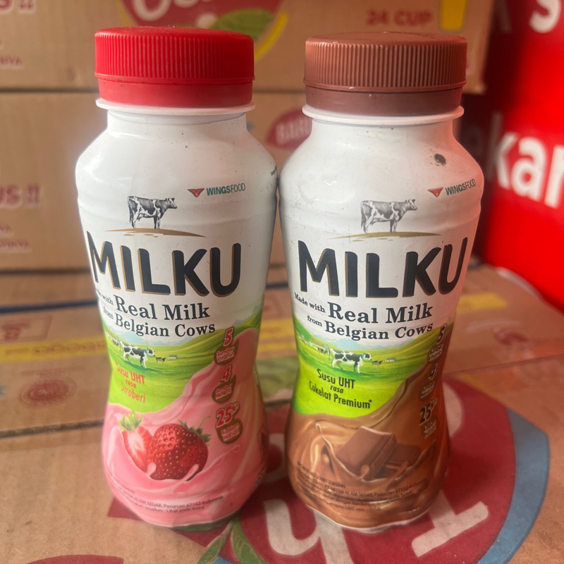 Jual Susu UHT Milku Varian Botol | Shopee Indonesia