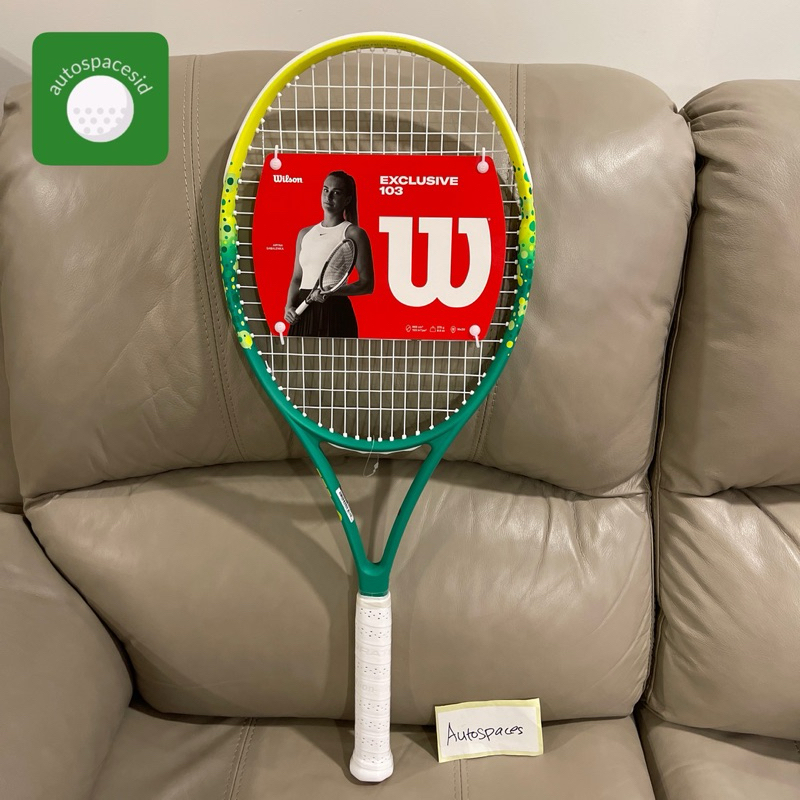 Jual Wilson Exclusive 103 Green Tennis racket Original | Shopee Indonesia
