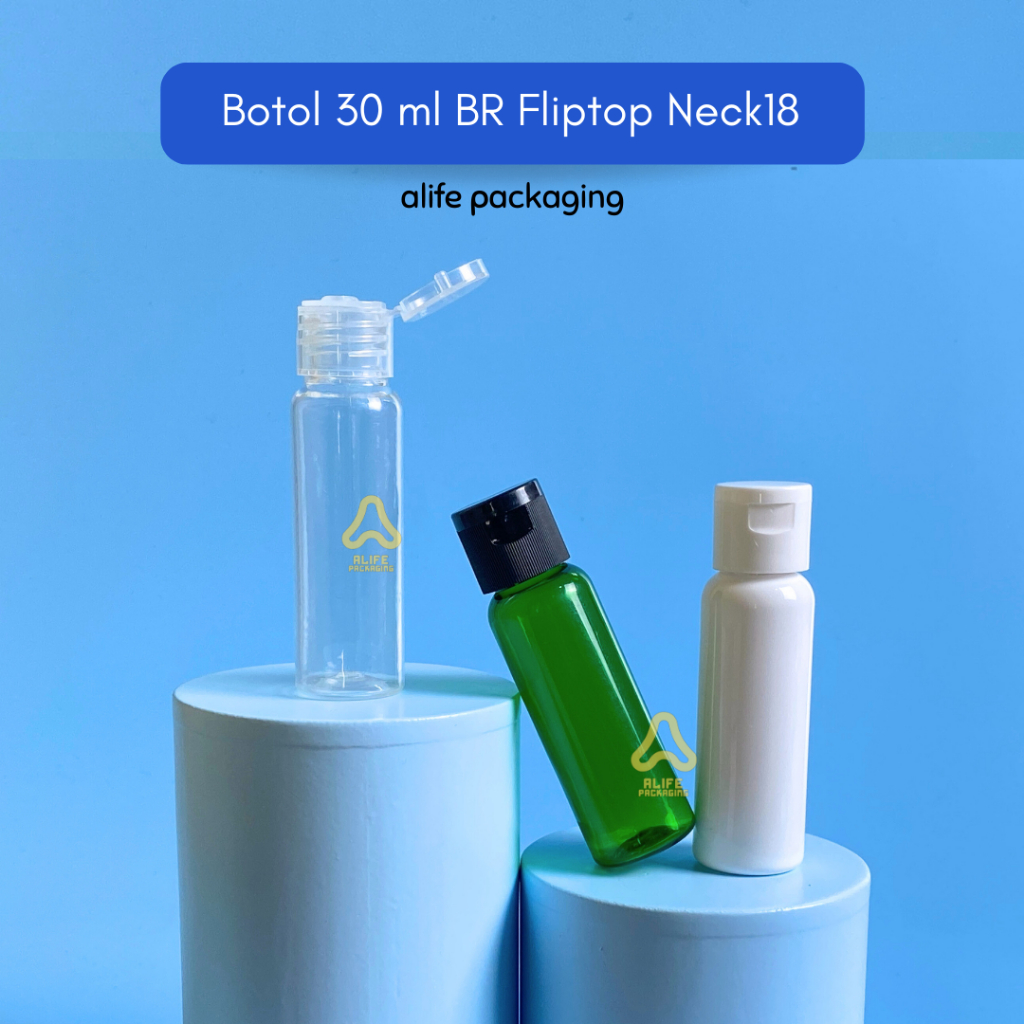 Jual Botol Fliptop 30 ml | Botol PET 30 ml | Botol Plastik 30 ml ...