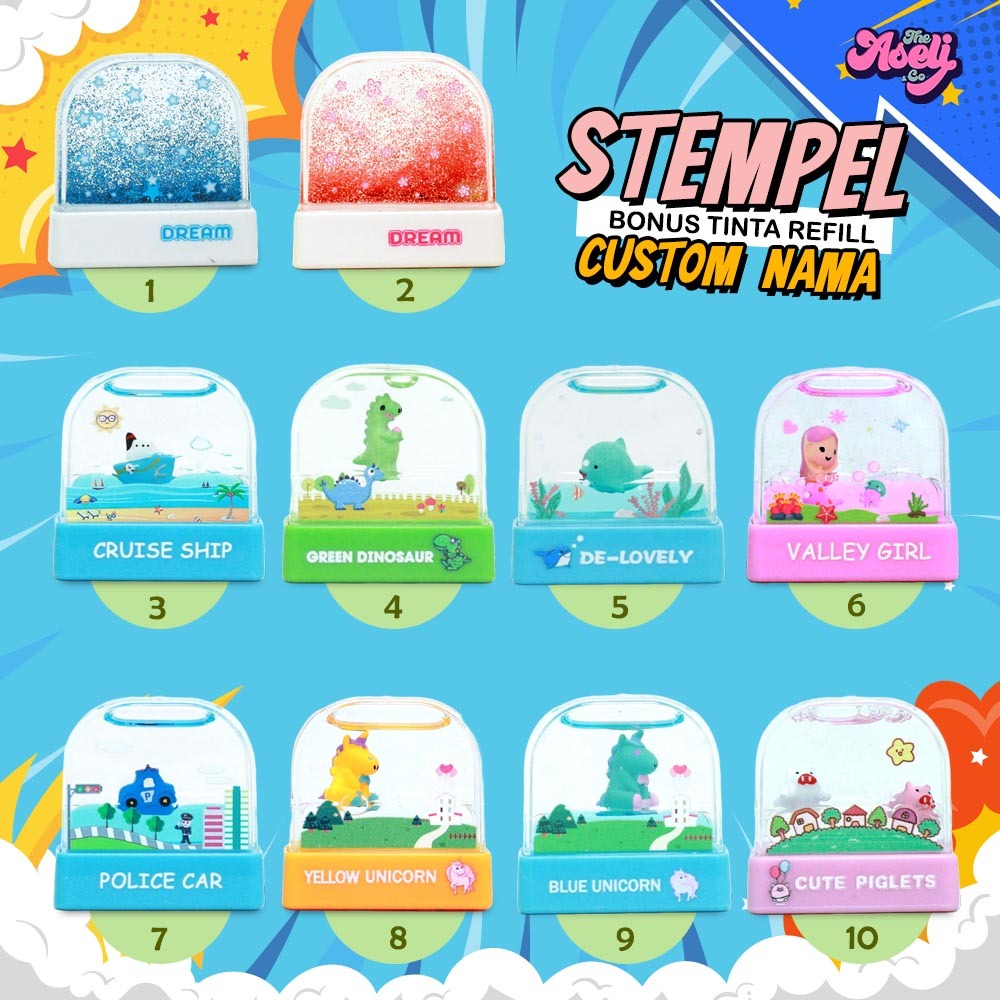 Jual Stempel custom nama | Shopee Indonesia