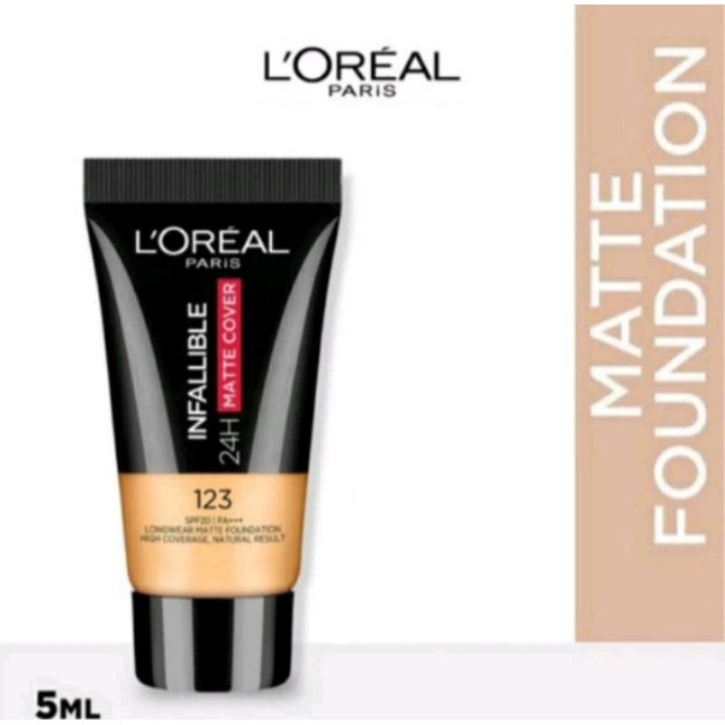 Jual Loreal Infallible 24H Matte Cover Foundation Mini Size Travel Size ...