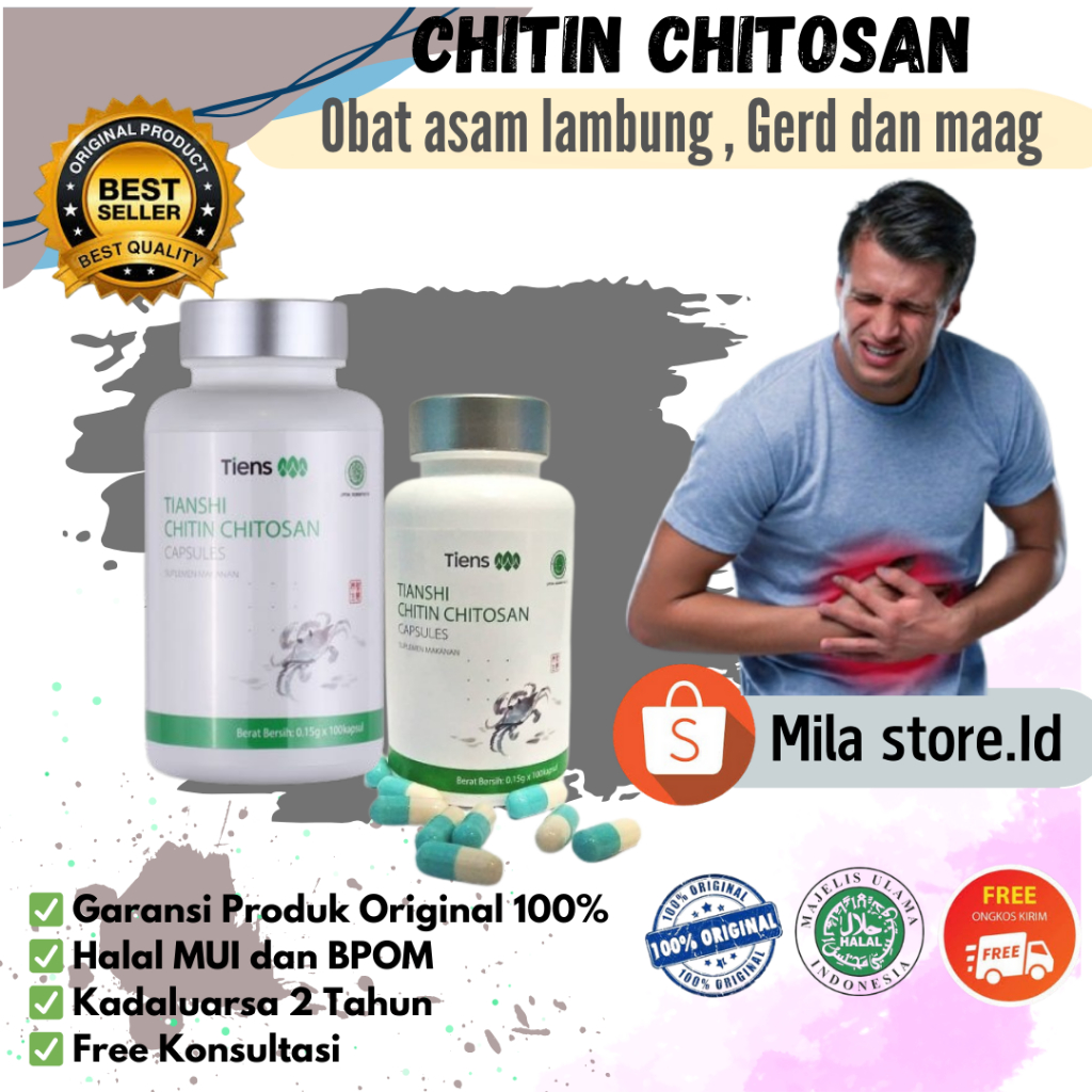 Jual Obat Asam Lambung Kronis Maag Asam Lambung Chitin Chitosan Asam ...