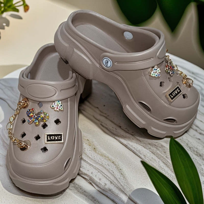 Jual Sandal Slop Wanita Sandal Baim Wedges Sandal Jelly Anti-selip ...