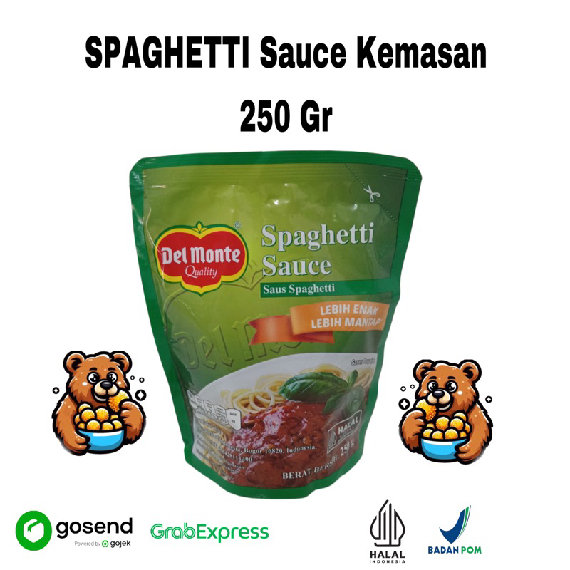 Jual SPAGHETTI Saus Kemasan 250 Gr Halal | Shopee Indonesia