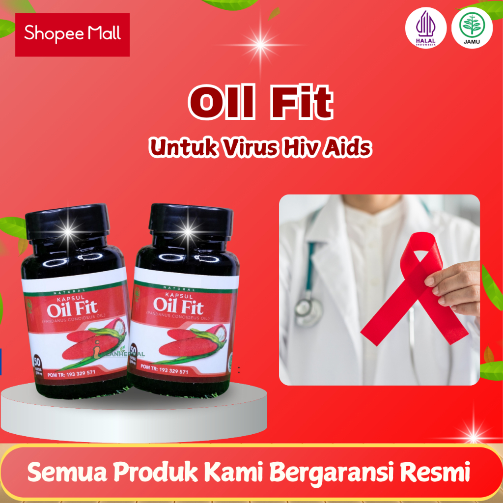 Jual Obat Hiv Aids Infeksi Virus Hiv Herbal Oil Fit 50 Kapsul | Shopee ...