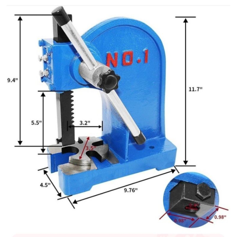 Jual HAND PRESS MANUAL 1 TON ARBOR/ALAT PRES MANUAL 1000 KG | Shopee ...