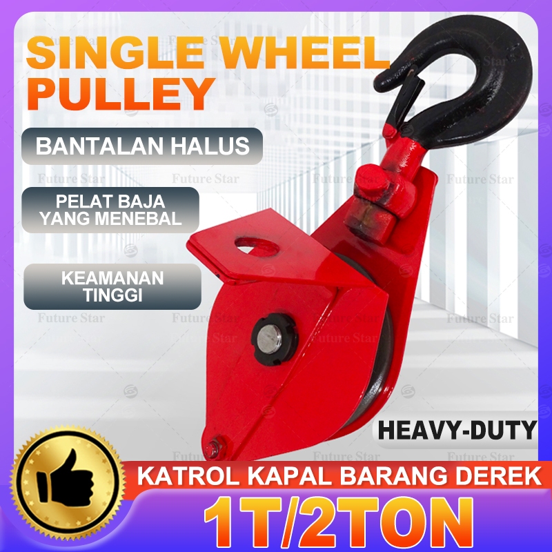 Jual Katrol Kapal Barang Derek/Single Wheel Pulley 1/2Ton Lifting ...