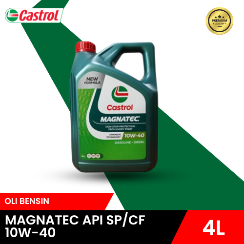 Jual Oli Mesin Mobil Castrol MAGNATEC 10W-40 API SP/CF (4L) | Shopee ...