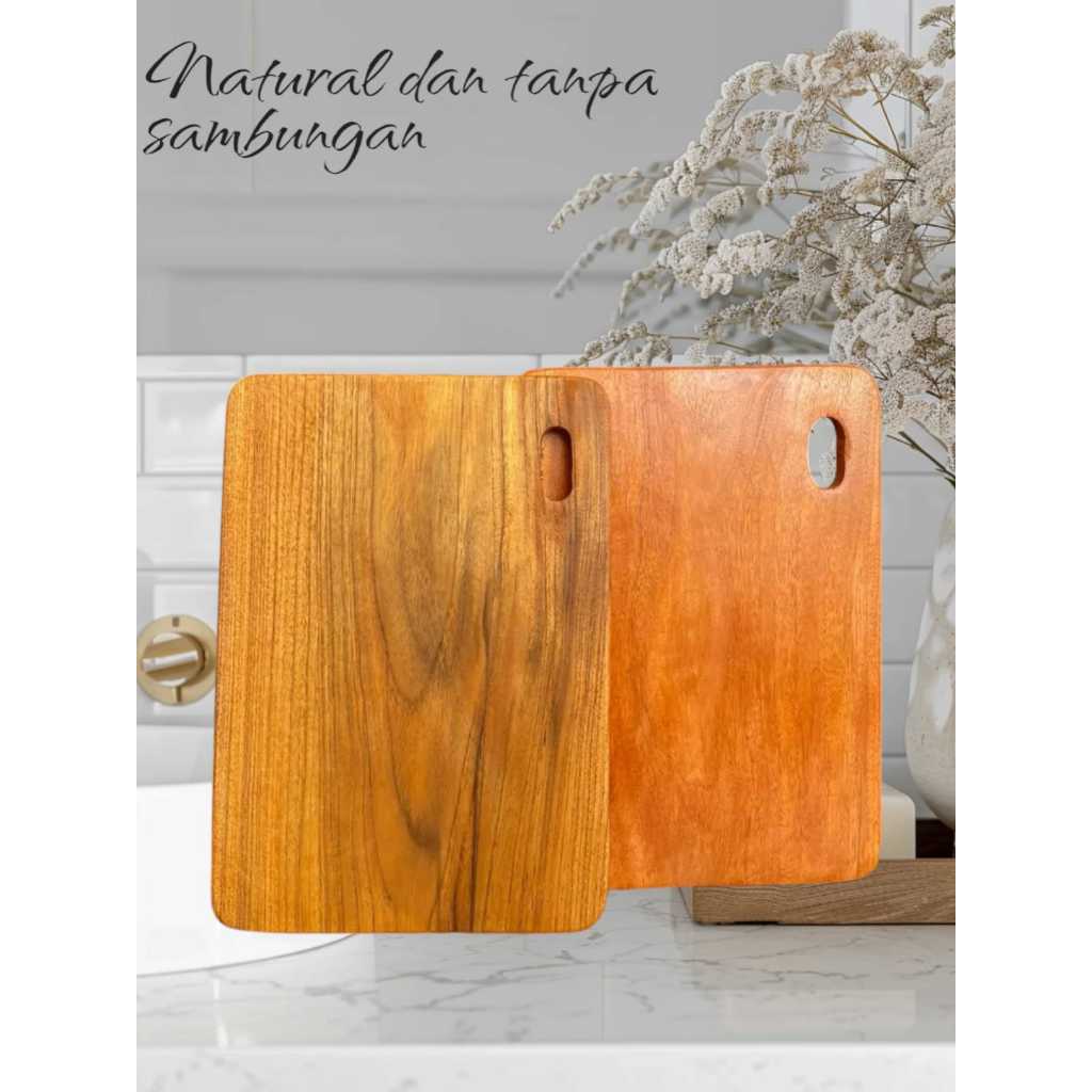 Jual TALENAN KAYU JATI TEBAL 30 x 20 x 2CM/TALENAN KAYU TANPA SAMBUNGAN ...