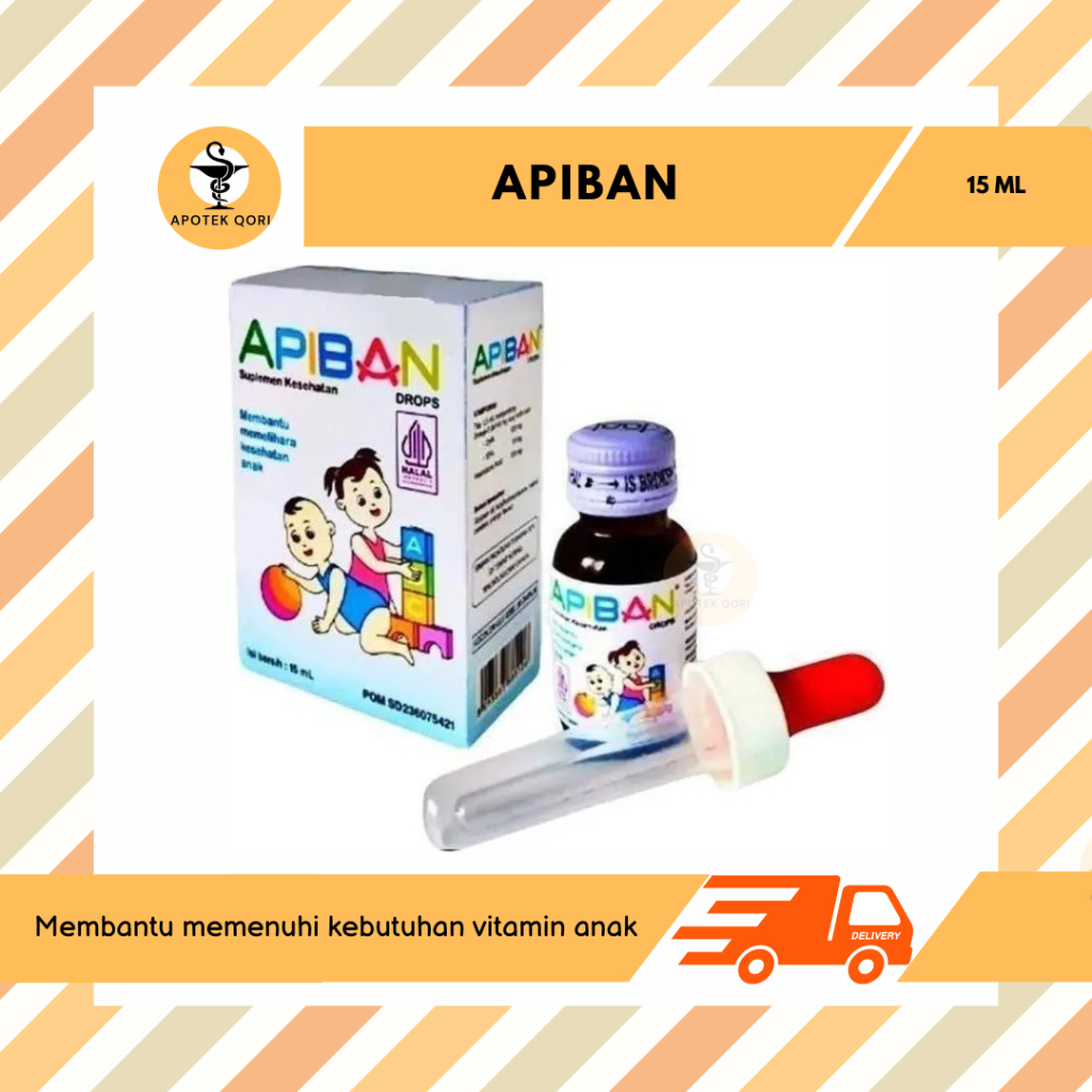 Jual APIBAN DROPS 15 ML MULTIVITAMIN DHA EPA AA/TUMBUH KEMBANG ...