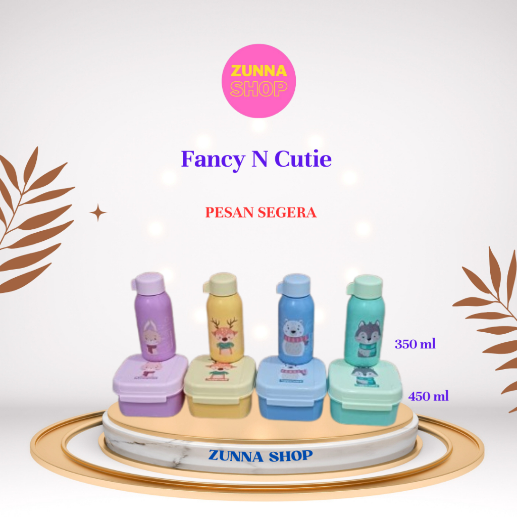 Jual Tupperwate fancy n cutie ( box & botol minum ) | Shopee Indonesia
