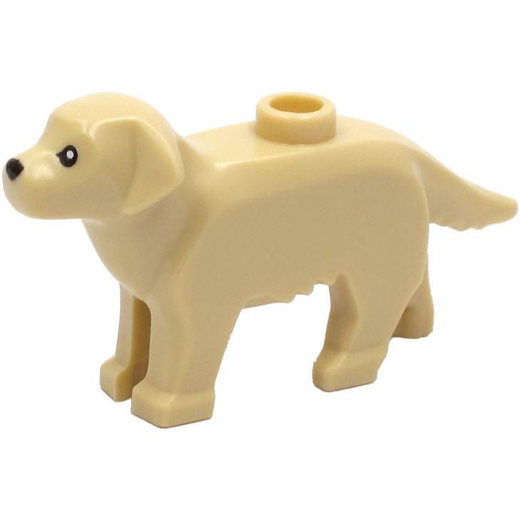 Jual Lego Labrador Golden Retriever with Black Eyes and Nose Pattern ...