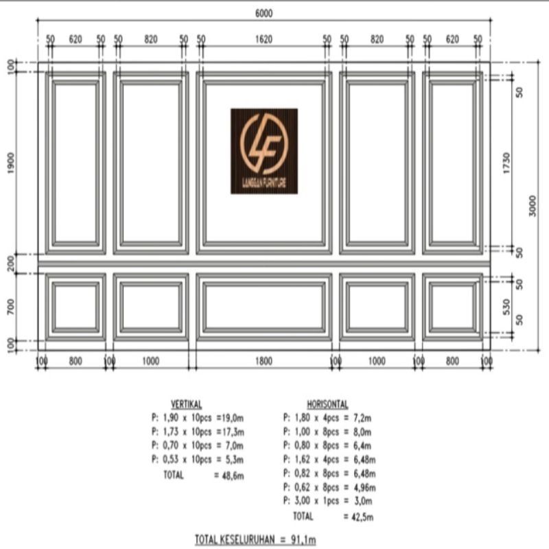 Jual Custom Wall moulding Sesuai Ukuran Dinding | Shopee Indonesia