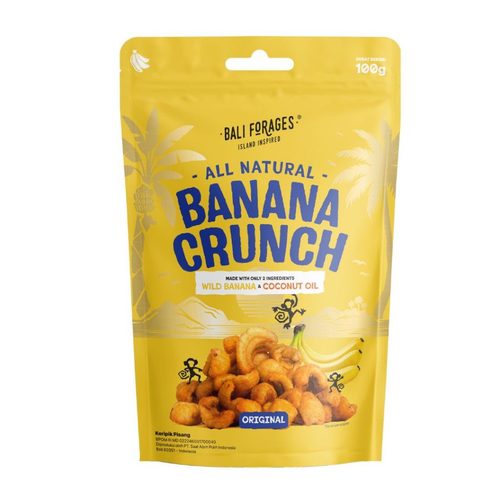 Jual Bali Forages Banana Crunch Original | Keripik Pisang Renyah ...