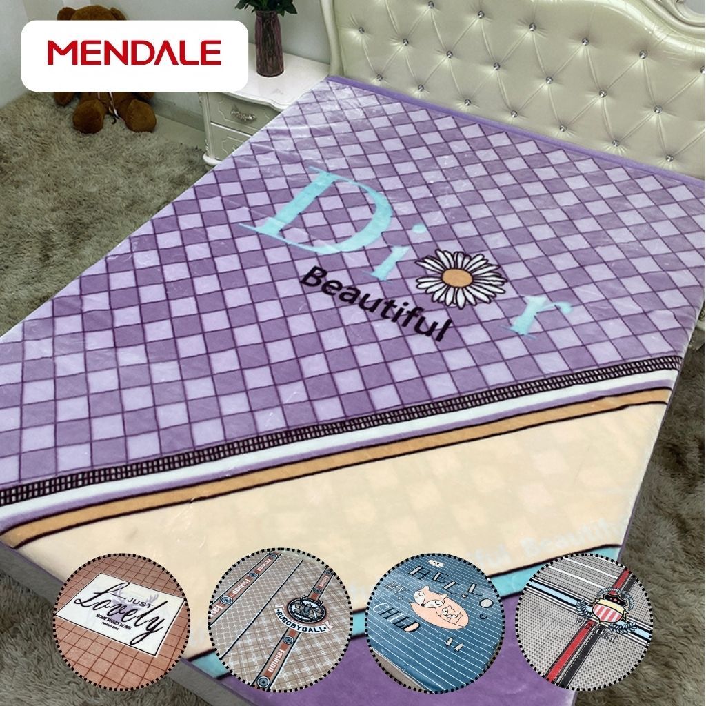 Jual Mendale Selimut Motif Lembut Halus Tebal Mudah Menghangatkan ...