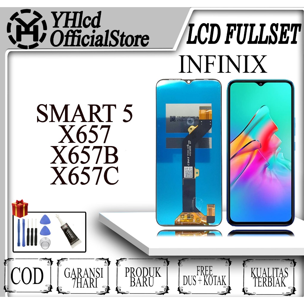 Jual LCD TOUCHSCREEN INFINIX SMART 5 X657 / X657B / X657C KUALITAS MUTU GLASS | Shopee Indonesia